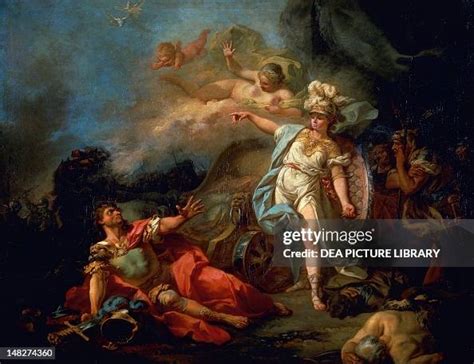 The Combat Of Mars And Minerva By Jacques Louis David Oil On News Photo Getty Images