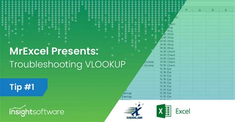 Mr Excel Presents Troubleshooting Vlookup Insightsoftware