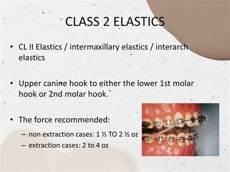Intraoral Elastics In Orthodontics Pptx