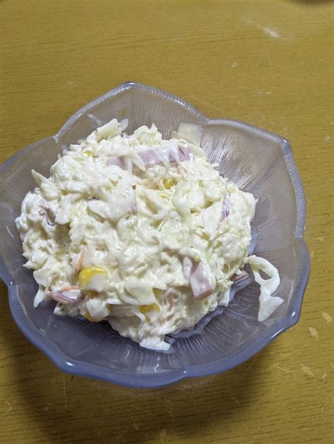 簡単キャベツとハムのコールスローサラダ By マナティック 【クックパッド】 簡単おいしいみんなのレシピが396万品