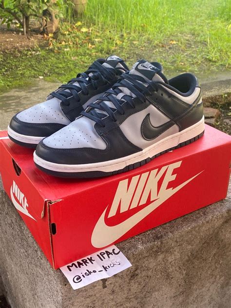 Nike Dunk Low Georgetown Mens Fashion Footwear Sneakers On Carousell