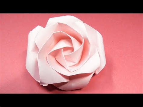 出来るだけ簡単な折り方で1分ローズに挑戦折り紙の花薔薇音声で解説 YouTube