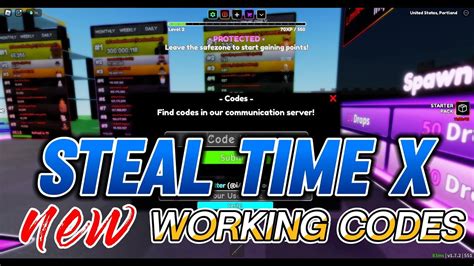 steal time x working codes and how to redeem youtube