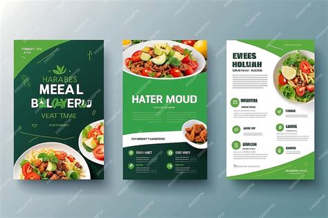 Premium Photo Food Delivery Flyer Pamphlet Brochure Design Vector