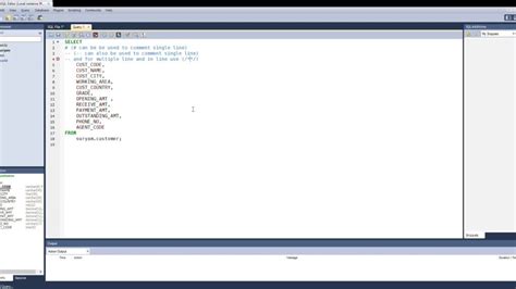 How Do I Comment Out A Single Line In Mysql