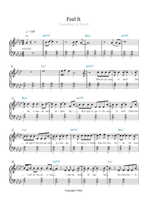 d4vd - Feel It Sheet Music by Rita B