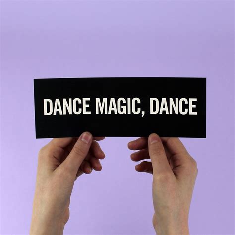 David Bowie And Labyrinth Dance Magic Dance Lyric Sticker Bump Sticker
