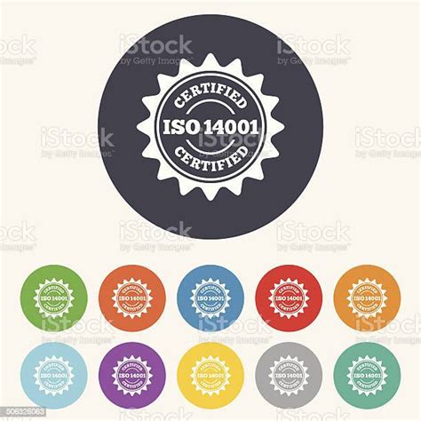 Iso 14001 인증 팻말 인증 스템프 0명에 대한 스톡 벡터 아트 및 기타 이미지 0명 검증 기하 도형 Istock