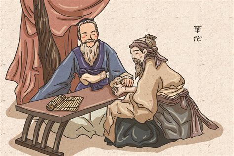 古代中医号脉 古代号脉 老中医号脉 大山谷图库