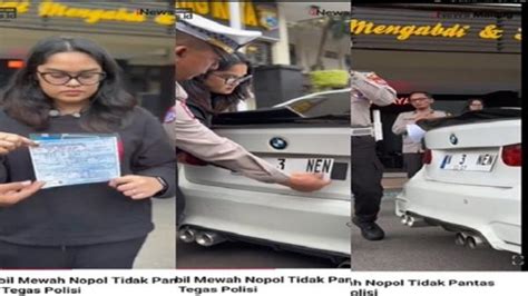 Pakai Mobil Pelat N Nen Demi Content Mahasiswi Cantik Ini Langsung Ditindak Polisi