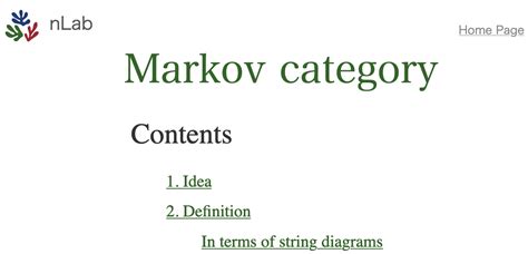 Markov Category Nlab Hirofumi Shiba