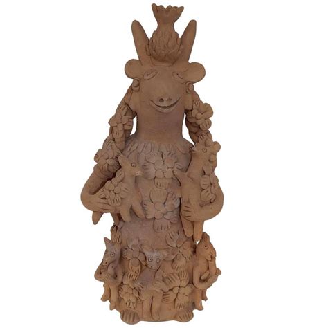 Mexican Clay Figure By Teodora Blanco Oaxacan Folk Artist At 1stdibs
