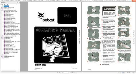 Bobcat Loader 741 742 743 Operation And Maintenance Manuals