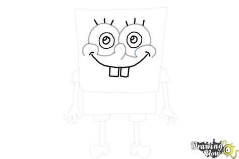 How To Draw Spongebob Squarepants Easy DrawingNow