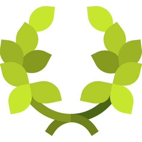 Laurel Wreath Basic Straight Flat Icon
