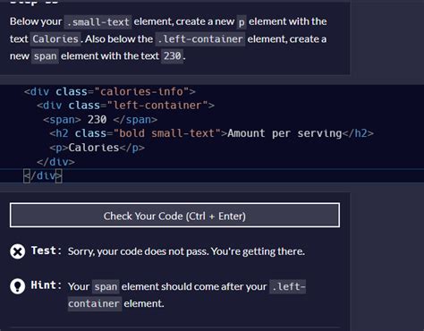 Learn Typography By Building A Nutrition Label Step 33 Html Css