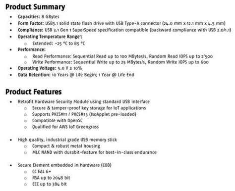 Swissbit Ishield Hardware Security Module For Aws Iot Greengrass