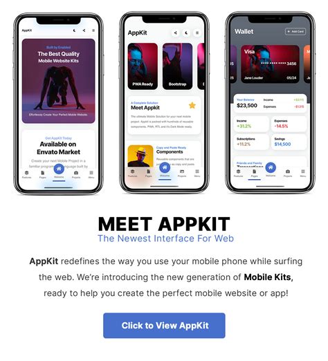 دانلود قالب موبایل Appkit Mobile