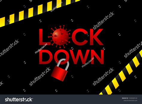 Lock Down Logo Design Vector Lock Down Symbol Royalty Free Stock