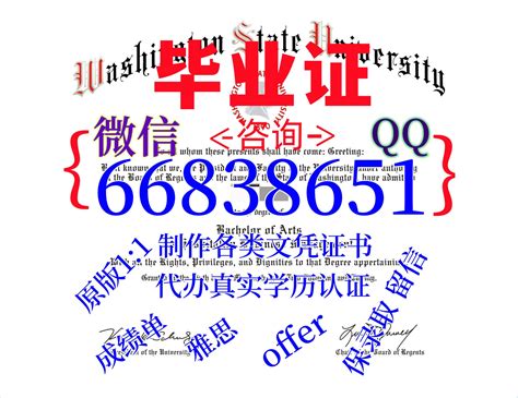 国外学历证书精造≤wsu毕业证≥q微66838651留信留服认证 成绩单雅思托福保分 435814aaのブログ