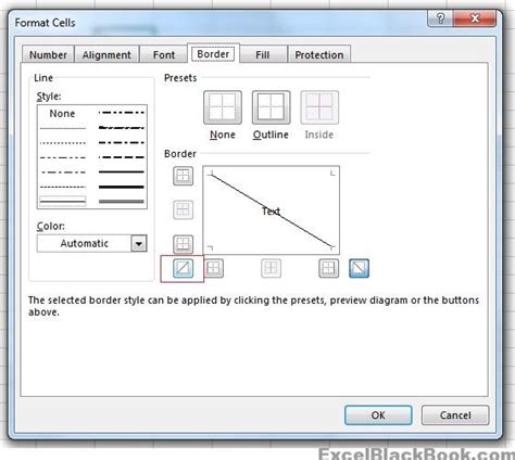 How To Split A Single Cell Diagonally In Excel