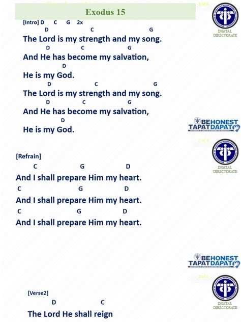 Exodus 15 Ec Music Chords And Lyrics Pdf