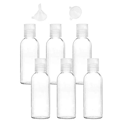 로션 디스펜서 병 회전 6 개 100ml 휴대용 투명 빈 스프레이 병 플라스틱 리필 병입refillable Bottles