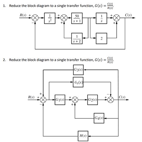 solved c s r s 1 reduce the block diagram to a single