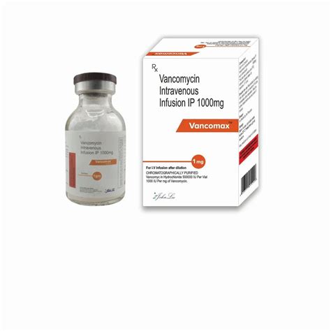 1000mg Vancomax Vancomycin Hydrochloride Sterile Infusion At ₹ 489 Vial Antibiotic Injection