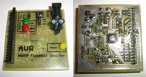Fusebit Doctor PCB Drawings Atmel AVR Adapters Electronics Projects