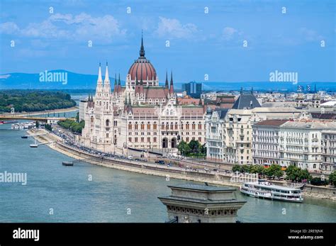 Budapest Hungary July 7 2023 East Bank Of The Danube River