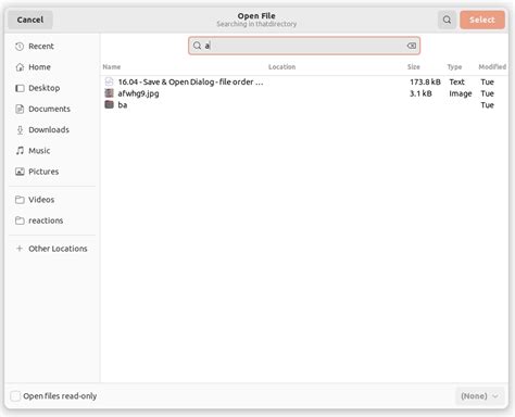 Gtk3 In 22 04 03 LTS Save Open Dialog Reverts To Alphabetical