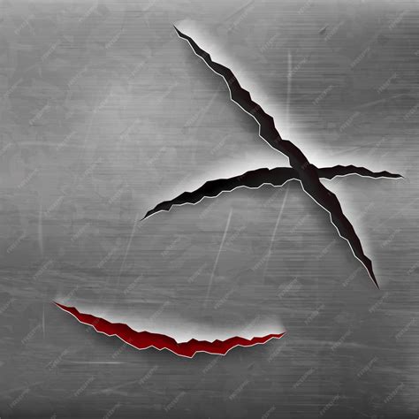Premium Vector A Picture Of A Bloody Knife With A Claw Scratch