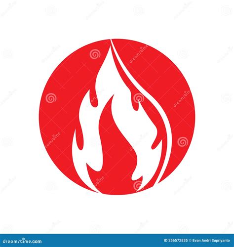 Fire Flame Logo Vector Oil Gas And Energy Logo Concept Stock Vector