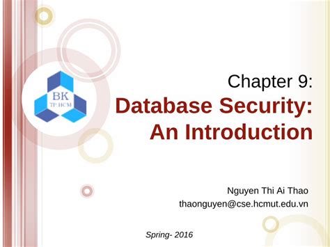 Pdf Chapter Database Security An Introduction Pdf Filechapter