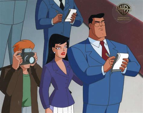 DC Comics Studio Artists Superman Animated Series Original Cel Background Jimmy Clark Kent