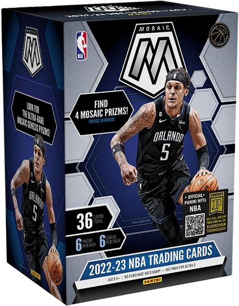 2023 Panini Mosaic Basketball Card Blaster Box 36 Basketball Cards