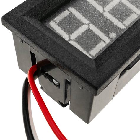 LCD 3 Digit Display In Green And With 0 100VDC Voltmeter With Frame Cablematic