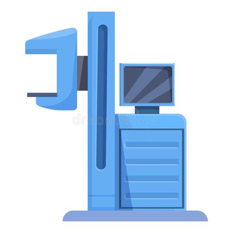 Modern Digital X Ray Machine Generating Electromagnetic Radiation Stock Vector Illustration Of