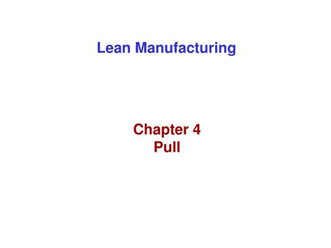 Ppt Lean Manufacturing Powerpoint Presentation Free Download Id540196