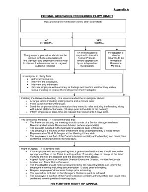 Grievance Procedure Flow Chart Template Fill And Sign Printable Template Online