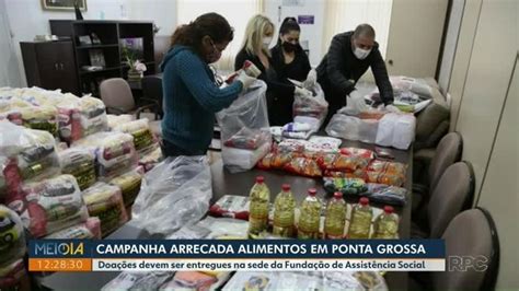 Campanha Arrecada Alimentos Para Famílias Vulneráveis De Ponta Grossa
