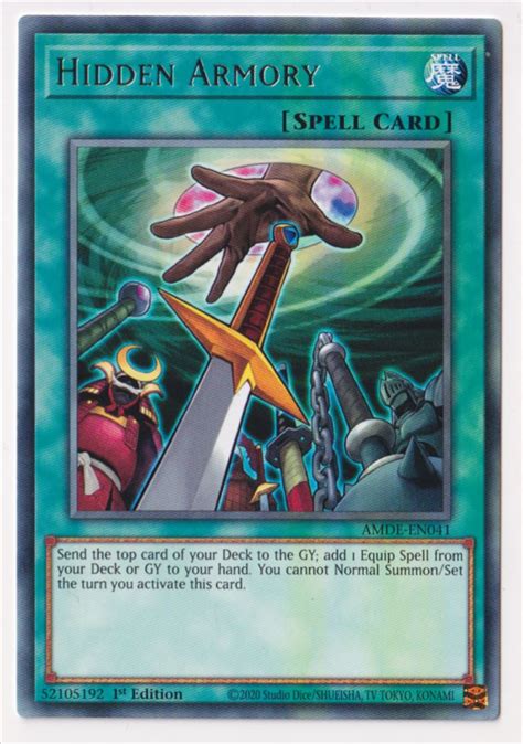 Hidden Armory Rare Amde En041 Yu Gi Oh Single Card