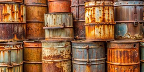 Close Up Of Rust Marks On Metal Containers Stock Illustration Illustration Of Distressed Worn