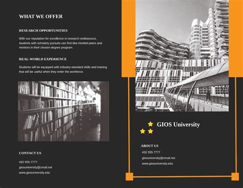 Free University Brochure Templates Editable And Printable