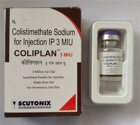 Coliplan Colistimethate Sodium Injection 3 Miu At Best Price In Thane