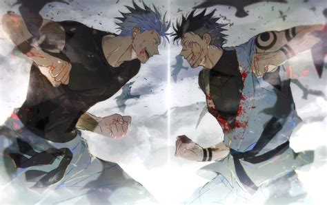 Gojou Satoru And Ryoumen Sukuna Jujutsu Kaisen Drawn By Yoon