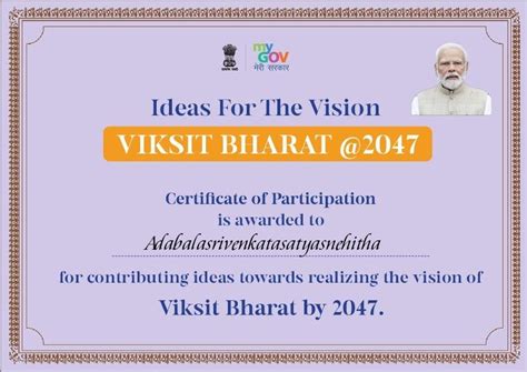 Adabala Sri Venkata Satya Snehitha On Linkedin Viksitbharath2047