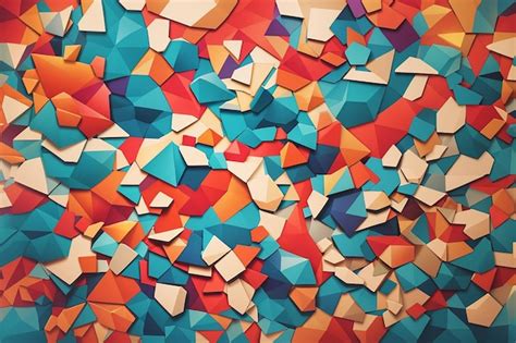 Premium AI Image Create A Background Using Irregular Polygons