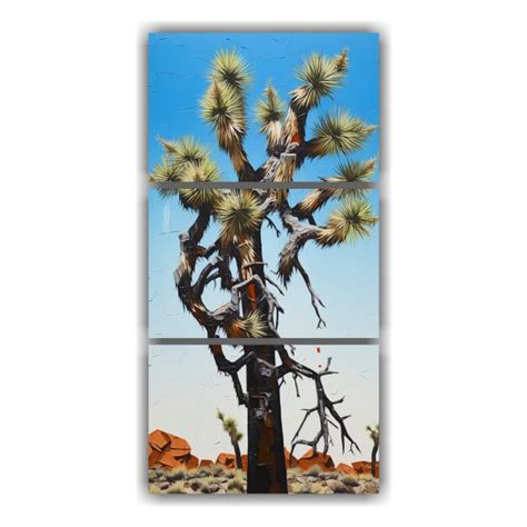 Tríptico Vanguardia Abstracto Joshua Tree Cuadros Decorativos De